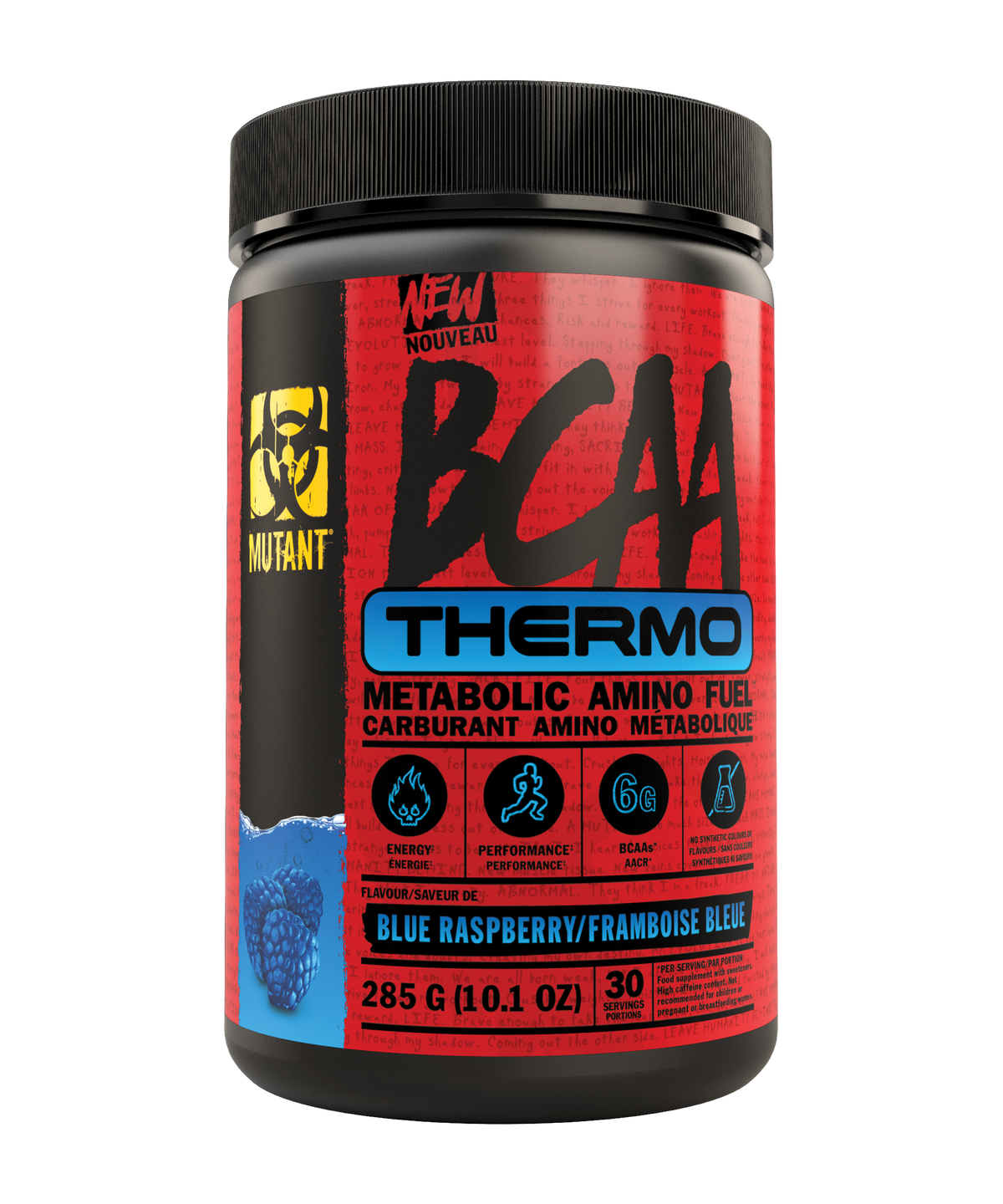Mutant BCAA Thermo Blue Raspberry 30 Servings — Bluewater Nutrition
