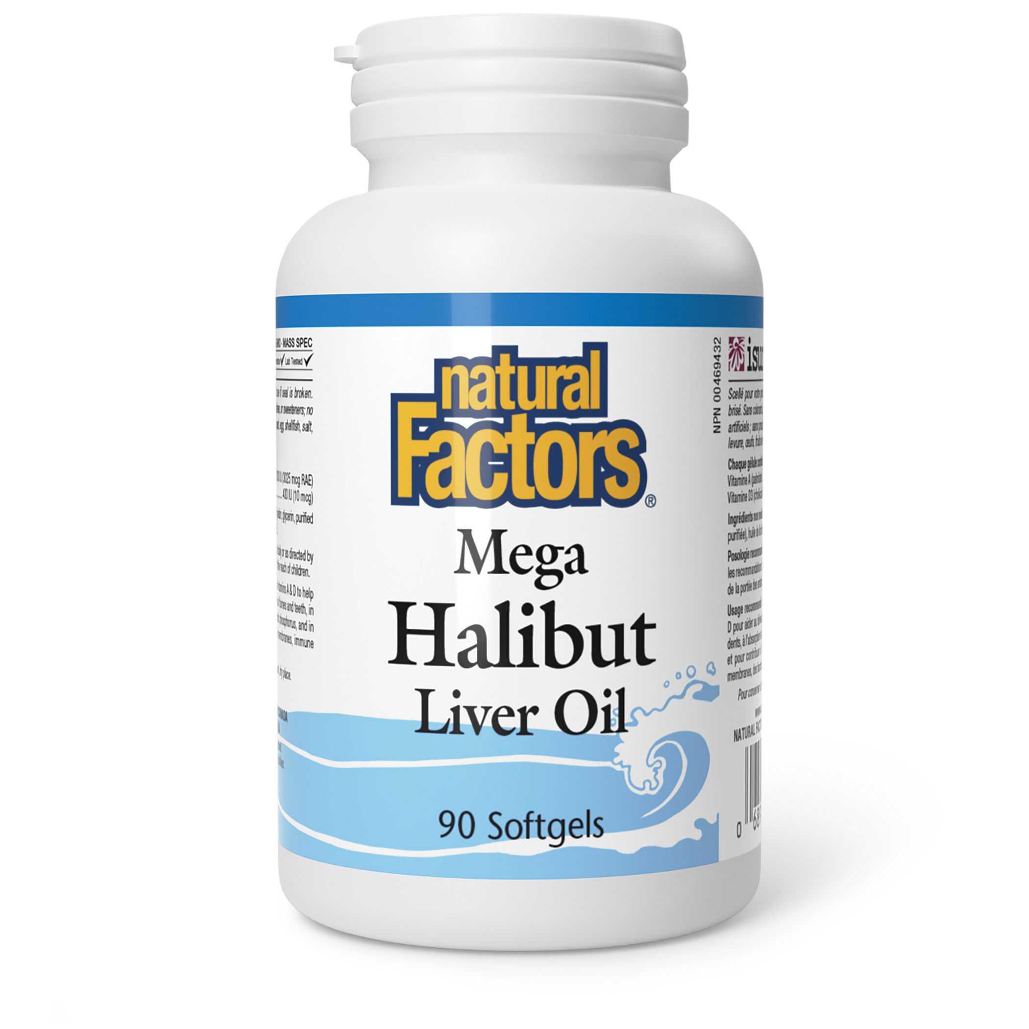 Natural Factors Mega Halibut Liver Oil 90 Gel Capsules — Bluewater ...