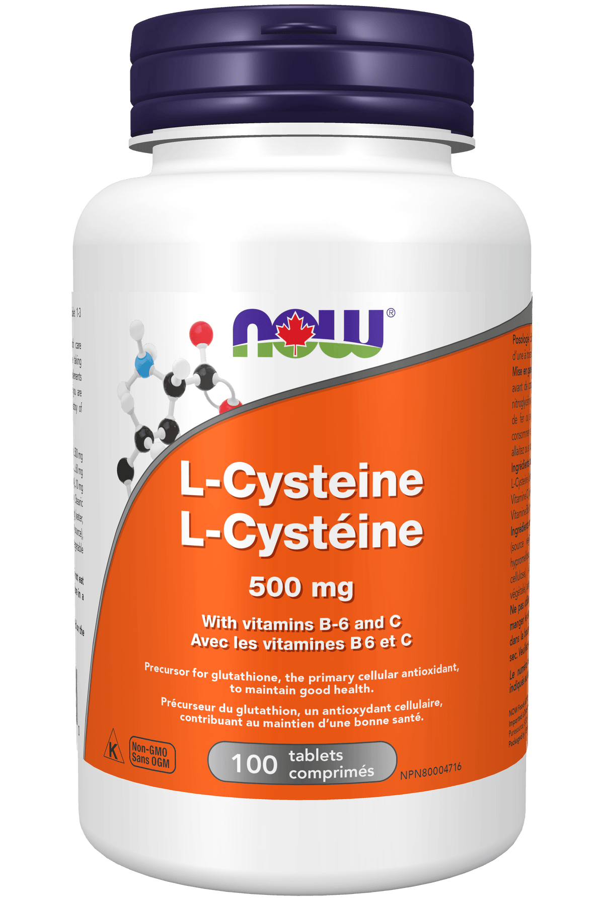 NOW Supplements L-Cysteine 500mg 100 Tablets — Bluewater Nutrition