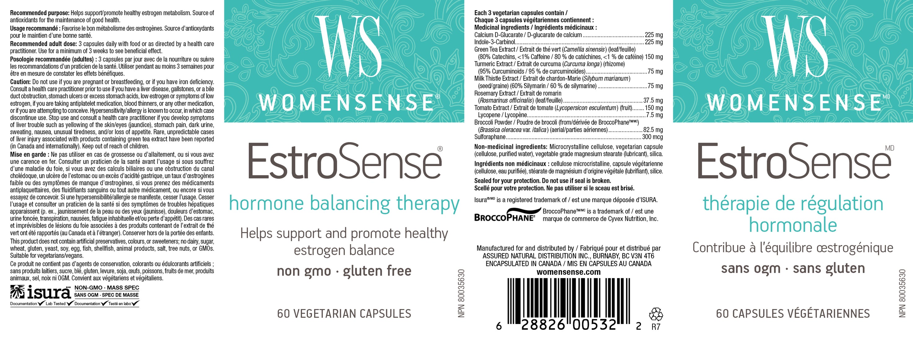 WomenSense EstroSense® 60 Veg Capsules — Bluewater Nutrition