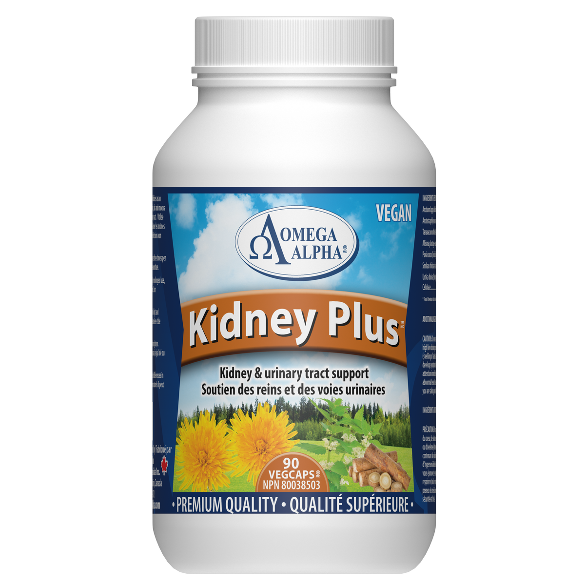 Omega Alpha Kidney Plus 90 Veg Capsules — Bluewater Nutrition
